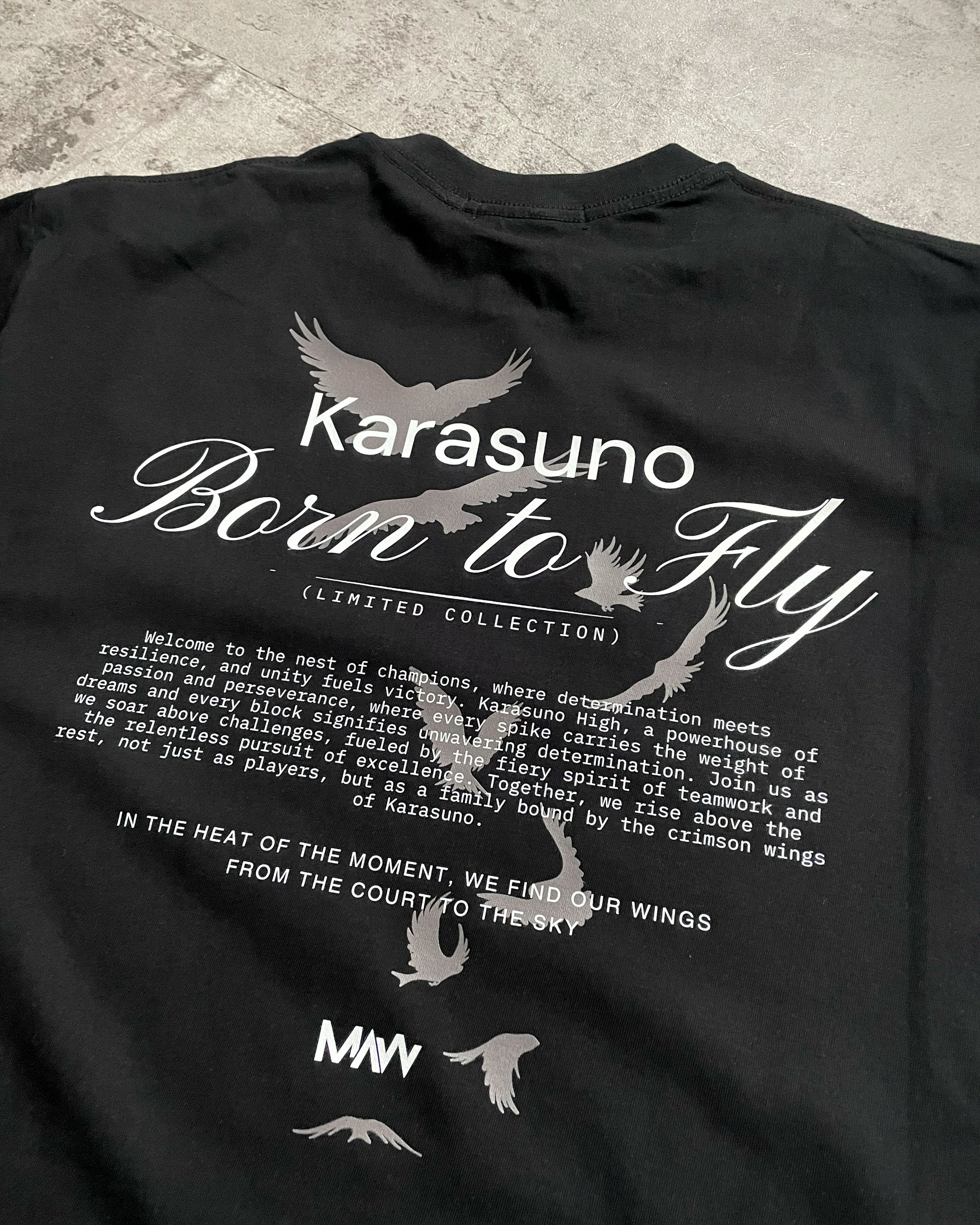 Camiseta Oversize BORN TO FLY - Haikyuu!! | MyAnimeWear – MYANIMEWEAR